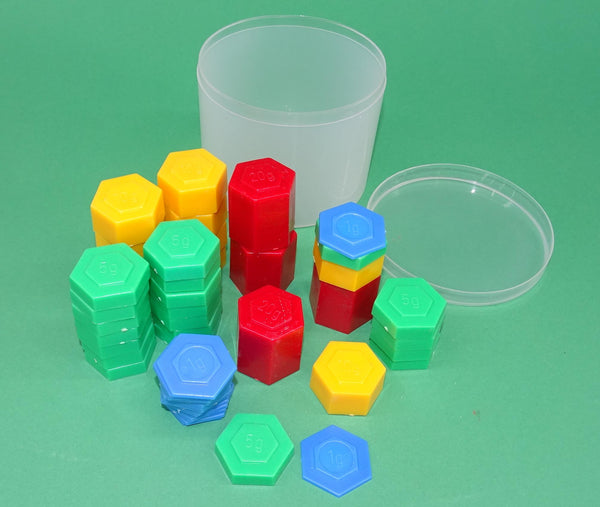 MASSPIECE SET PLASTIC 1-20g – Rutland Industries